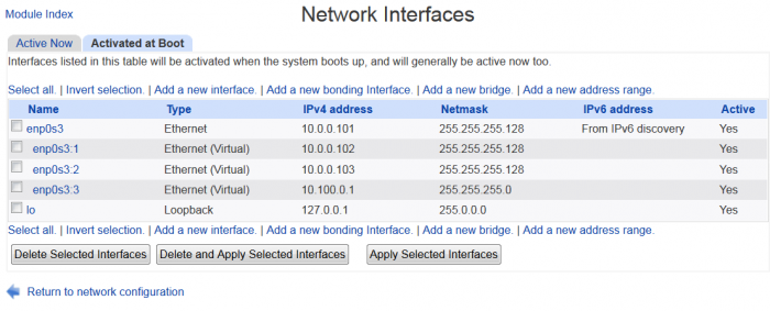 Configuring Static Ip Address And Virtual Interfaces In Webmin · Thezedt 9770